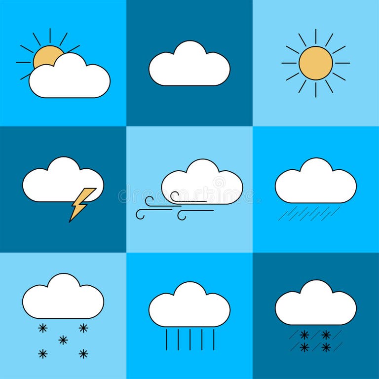 Geometric Pattern of the Weather Forecast. Posters, Packaging, Wrapping ...