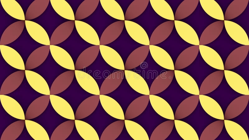 Geometric Pattern with Shifting Circle Sectors and Rotation. 3d Loop ...
