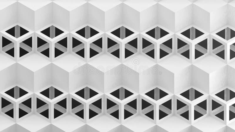 Geometric Pattern on White Background,abstract High Relief,3d Rendering ...