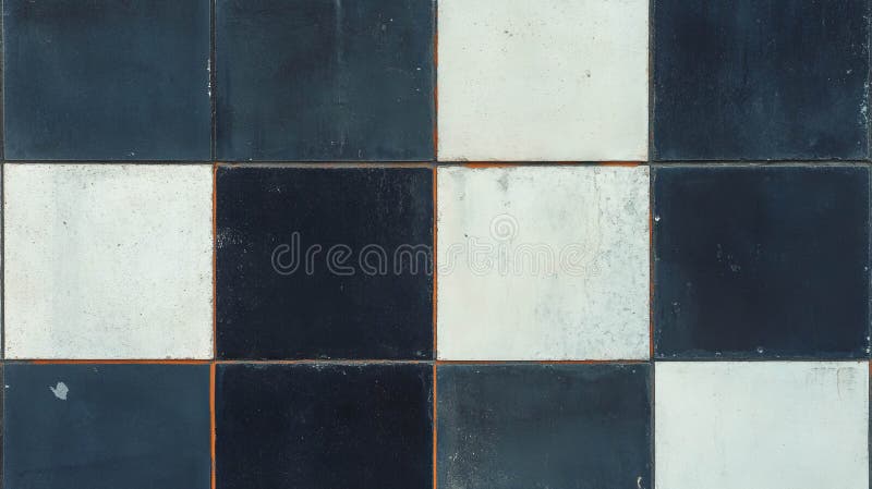 Geometric Pattern of White and Grey Tiles with Mixed Texture Stock ...