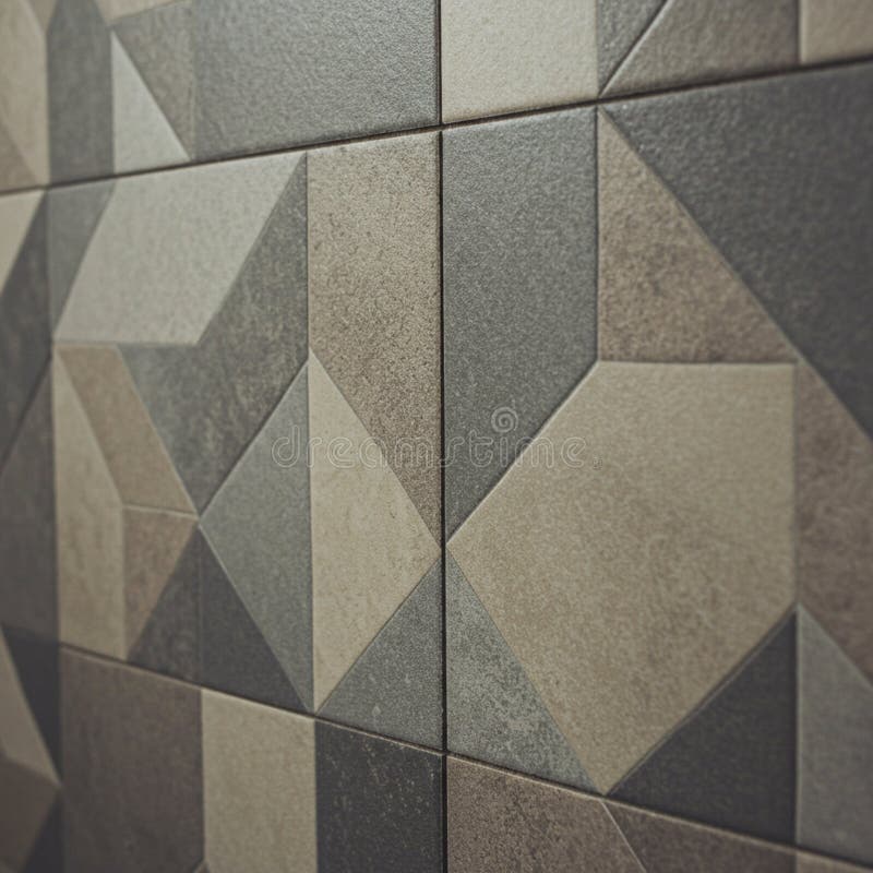 Geometric Patterned Tiles with a Modern Design Featuring Interlocking ...
