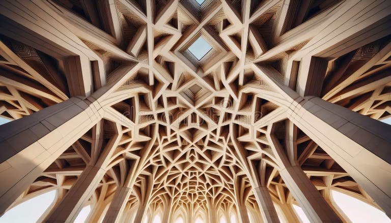 Geometric Patterns Architectural Elements Creating Striking Visu Stock ...