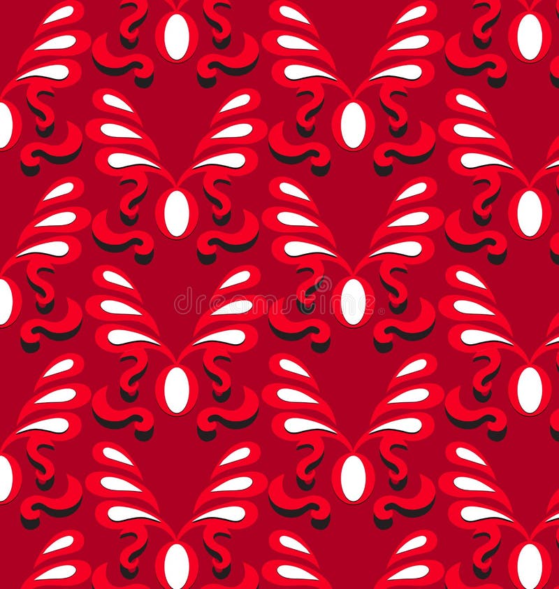 Geometric patterns red stock vector. Illustration of design - 111543303