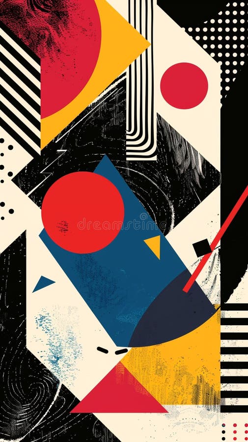 Geometric Patterns Contrast in Abstract Design Stock Illustration ...