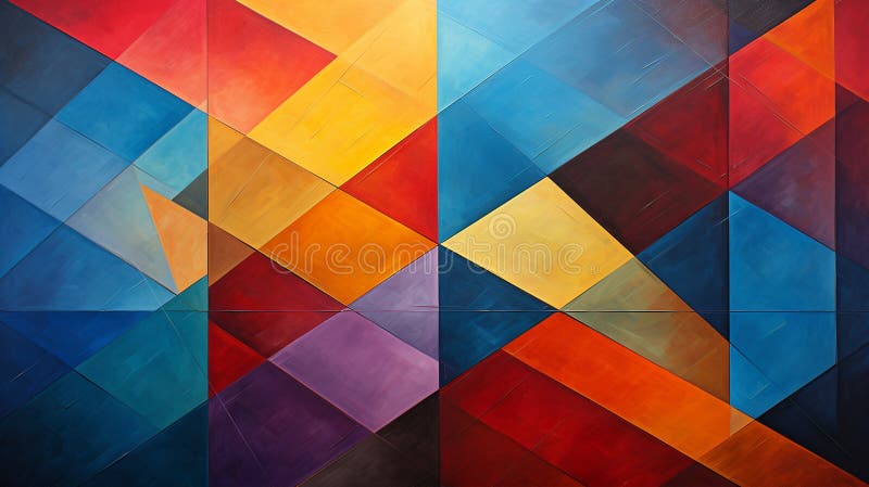 Geometric Patterns Floating in Outer Space Stock Illustration ...