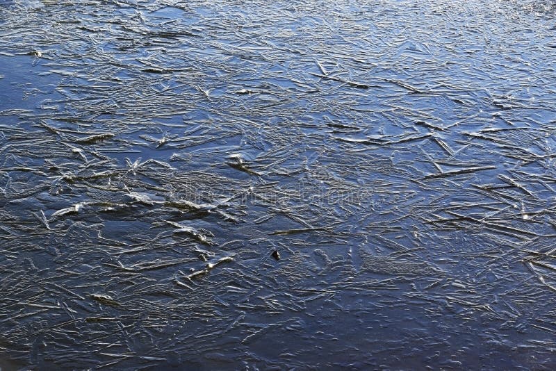 Geometric Patterns in Freezing Ice Stock Photo - Image of formation ...