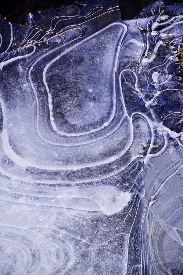 Geometric Patterns in Freezing Ice Stock Photo - Image of climate ...