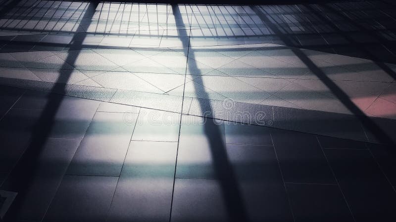 Geometric Patterns Light Shadow Cast Tiled Floor Stock Photos - Free ...