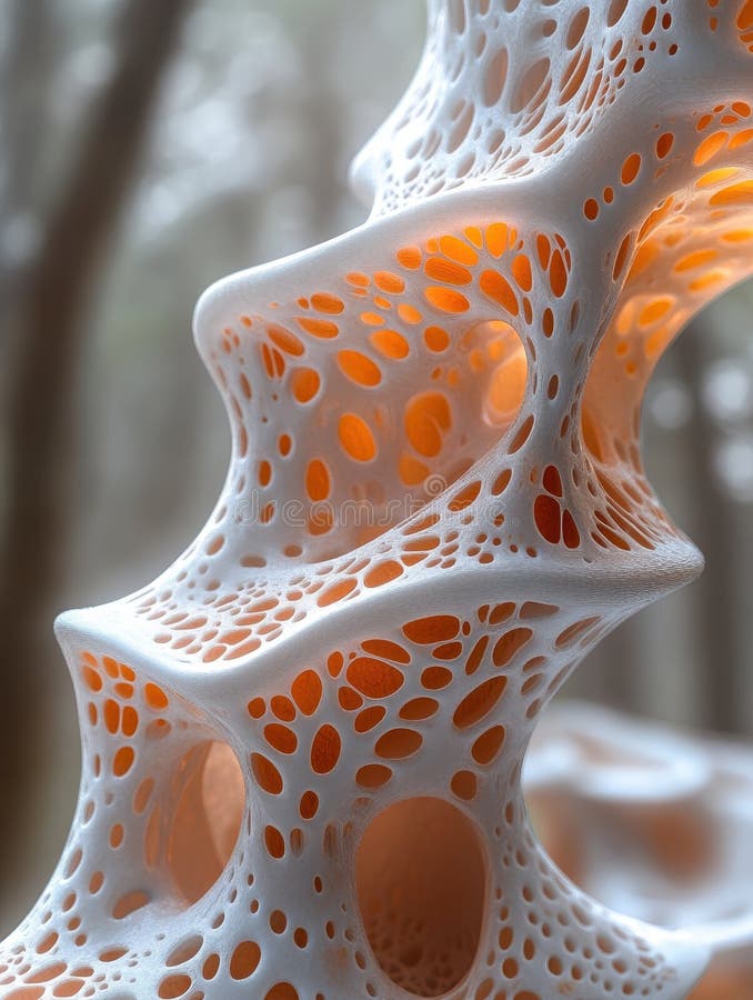 Geometric Patterns Representing Engineered Tissue Networks With Intricate Grids Layered