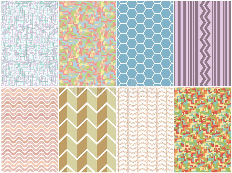 Geometric patterns set stock vector. Illustration of invitation - 76627538