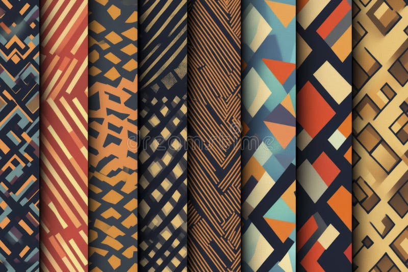 Geometric Patterns, Vibrant Colors, Contrasting Textures, Background ...