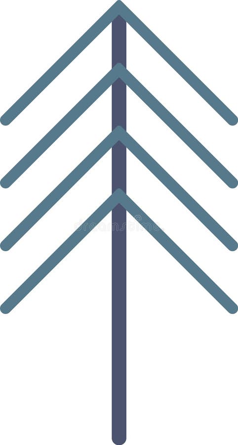 Geometric Pine Tree stock vector. Illustration of woodland - 381531576