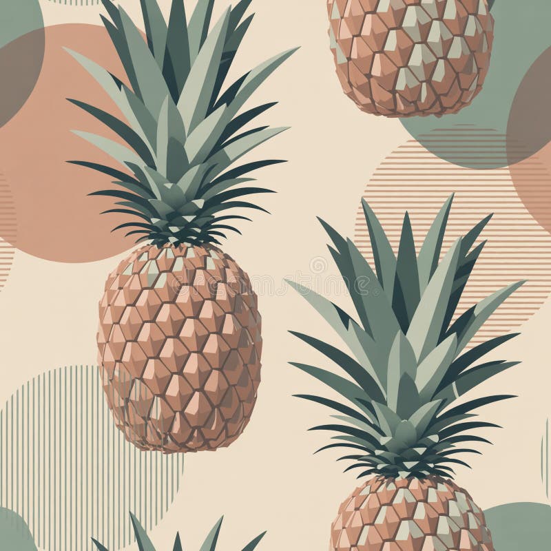 Polygonal Pineapples Stock Illustrations – 10 Polygonal Pineapples ...
