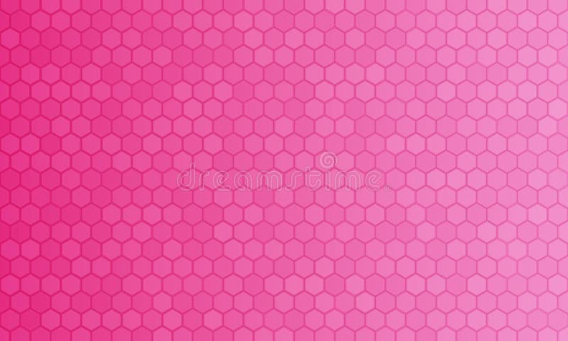 Geometric Pink Abstract Background with Hexagons Stock Vector ...