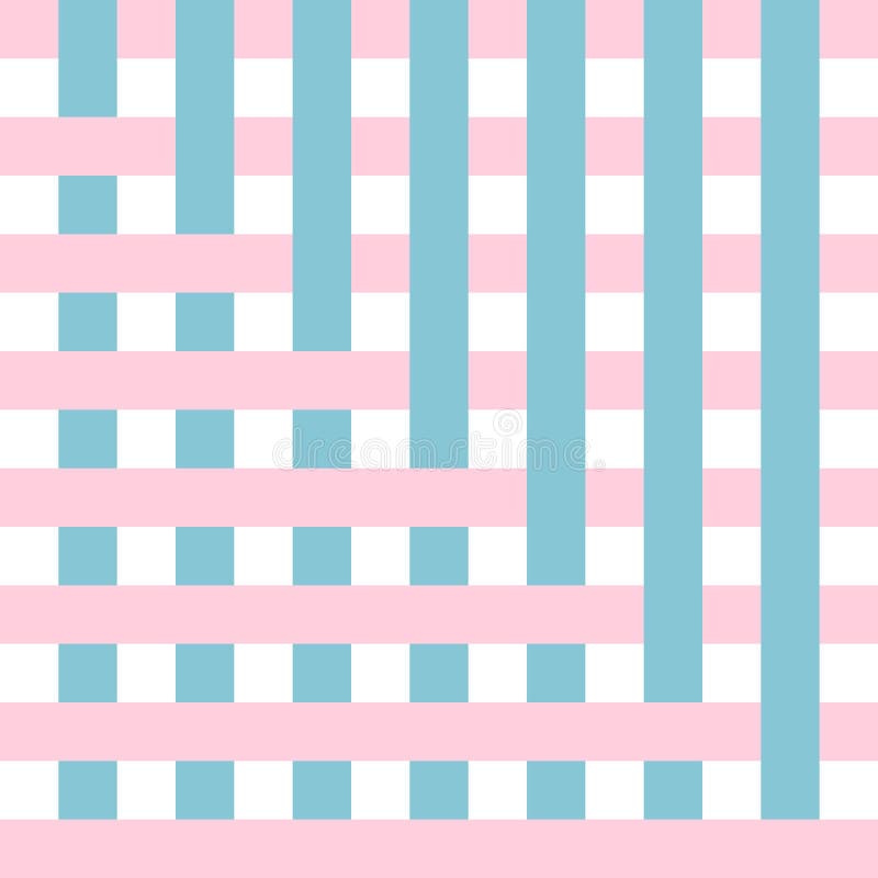 Geometric Pink and Blue Pattern Design. Stock Illustration ...