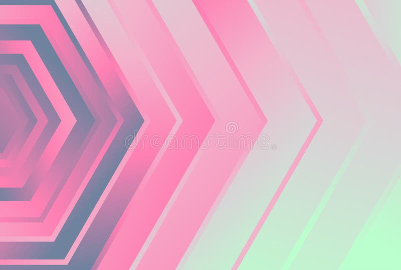 Geometric Pink Green and Grey Gradient Background Vector Illustration ...