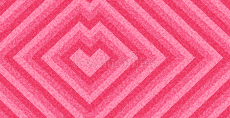 Geometric Pink Heart with Textured Diamond Layers Stock Vector ...