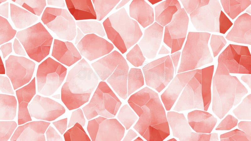 Geometric Pink Mosaic Pattern with Irregular Shapes and Varied Tones ...