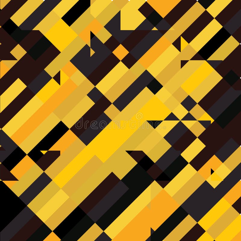 Geometric Pixelated Mosaic Pattern with Square Fragments Stock ...