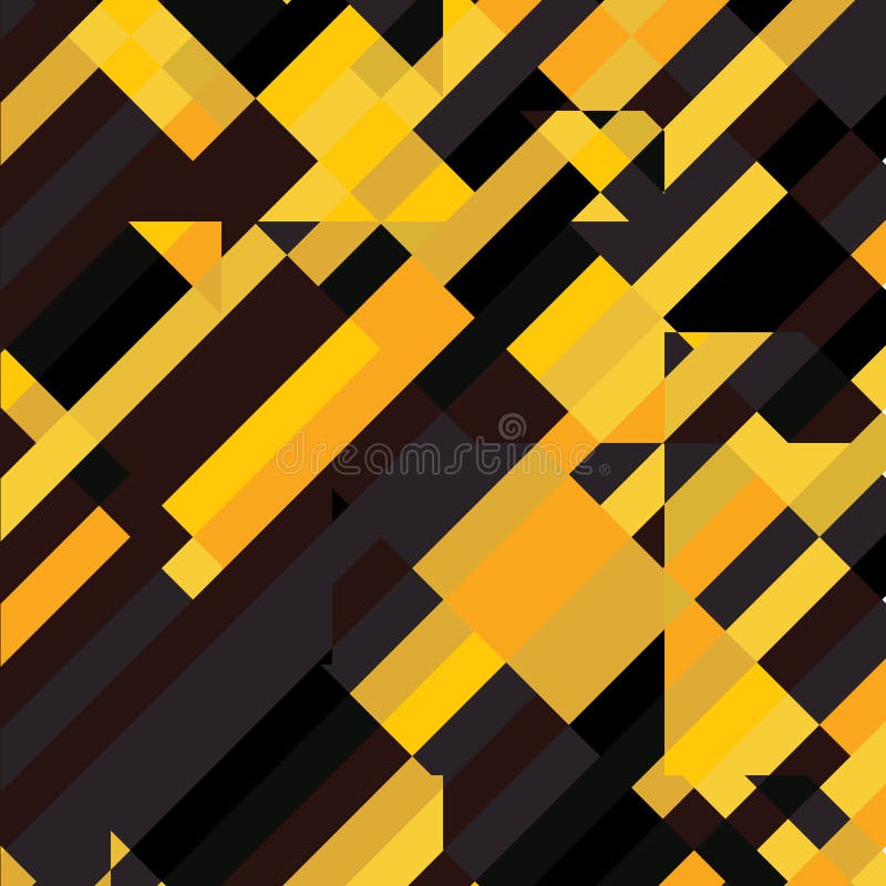 Geometric Pixelated Mosaic Pattern with Square Fragments Stock ...