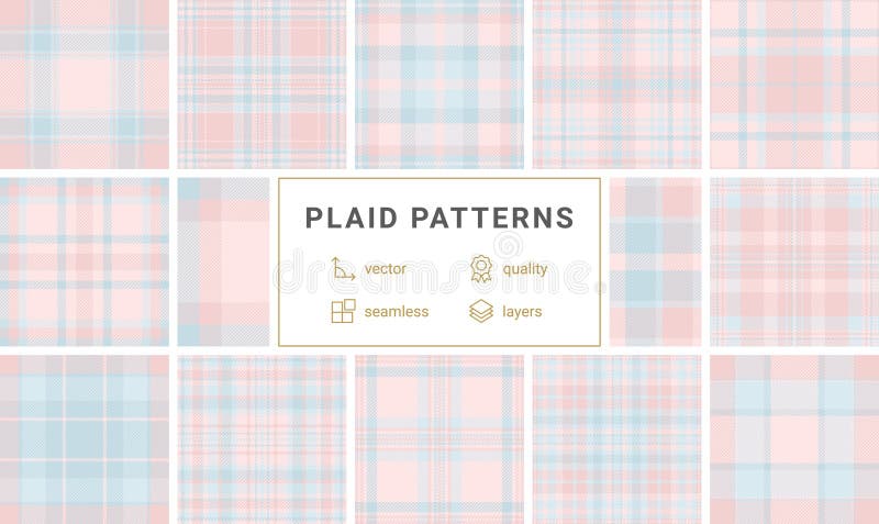 A Geometric Plaid Collection with a Mix of Textured Check Patterns ...