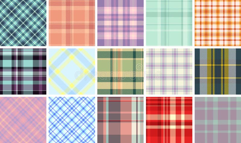A Geometric Plaid Collection with a Mix of Textured Check Patterns ...