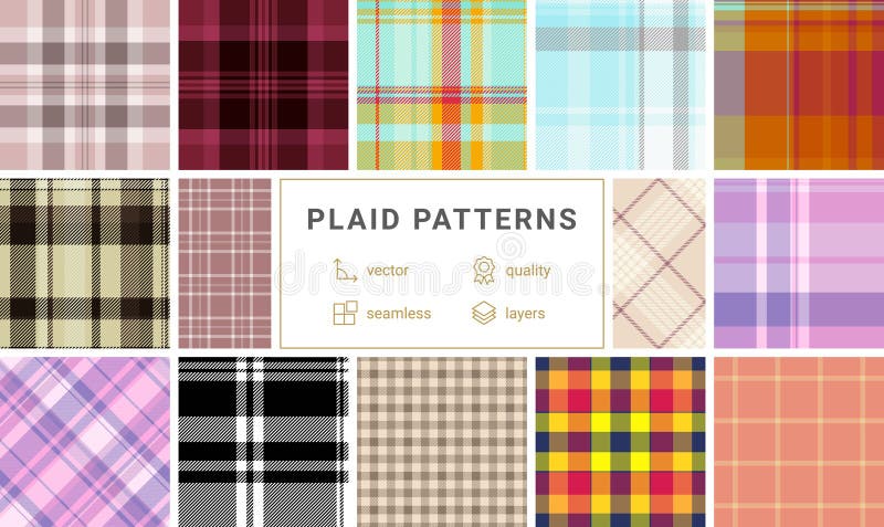 A Geometric Plaid Collection with a Mix of Textured Check Patterns ...