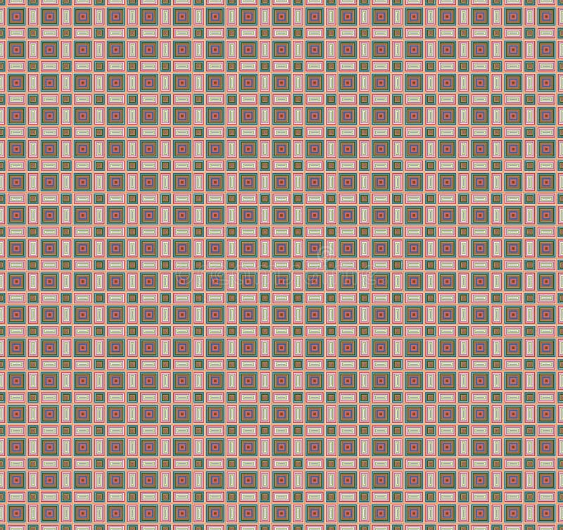 Geometric Plaid Optical Checkered Tile Colorful Seamless Squares ...