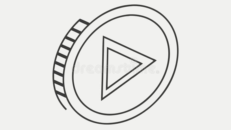 Geometric Play Button Media Icon Design, Vector Design Generative AI ...