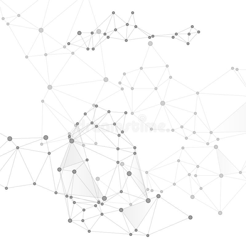 Gometric Plexus Structure Cybernetic Concept Stock Vector Illustration Of Connect Grey