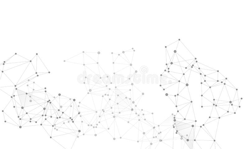 Geometric Plexus Structure Cybernetic Concept Stock Vector Illustration Of White Design