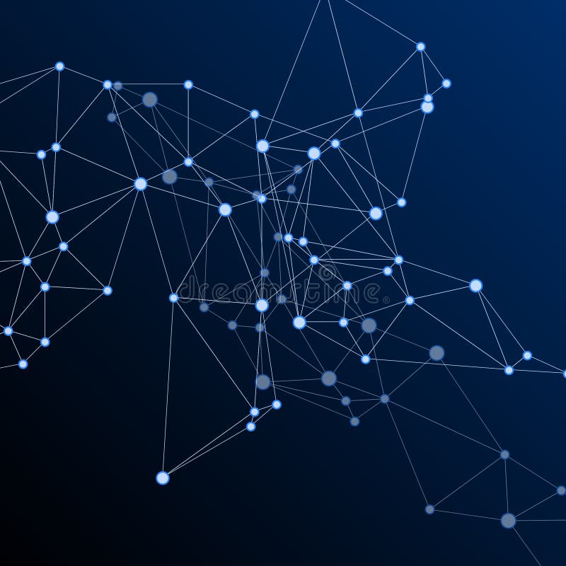 Gometric Plexus Structure Cybernetic Concept Stock Vector Illustration Of Line Concept