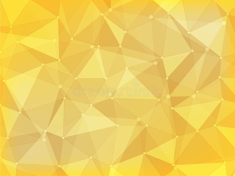 Geometric Polygon Abstract Background of Yellow Stock Vector ...