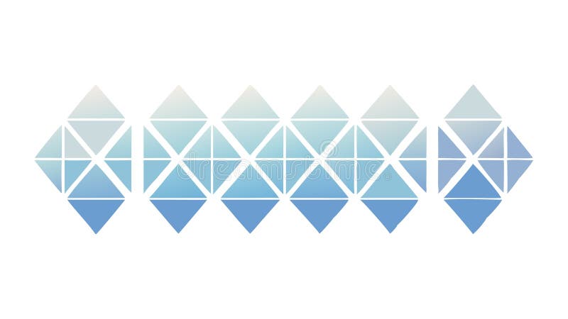Geometric Polygon Pattern Icon, Abstract Blue Shapes, Vector Design ...