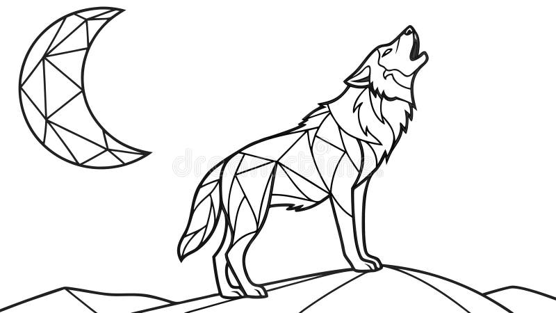 Wolf Polygon Vector Illustration Stock Illustrations – 793 Wolf Polygon ...