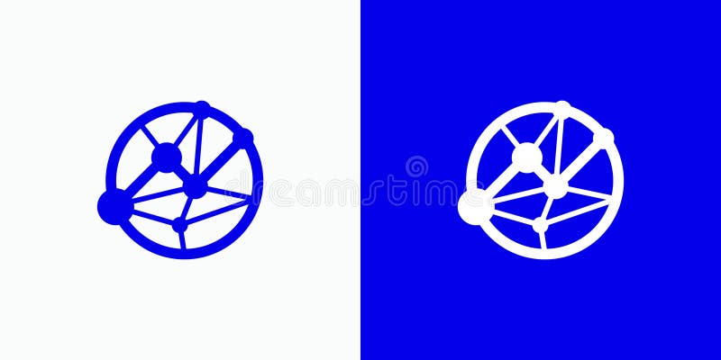 Geometric Polygonal Circle Technology Connection Vector Logo Design ...