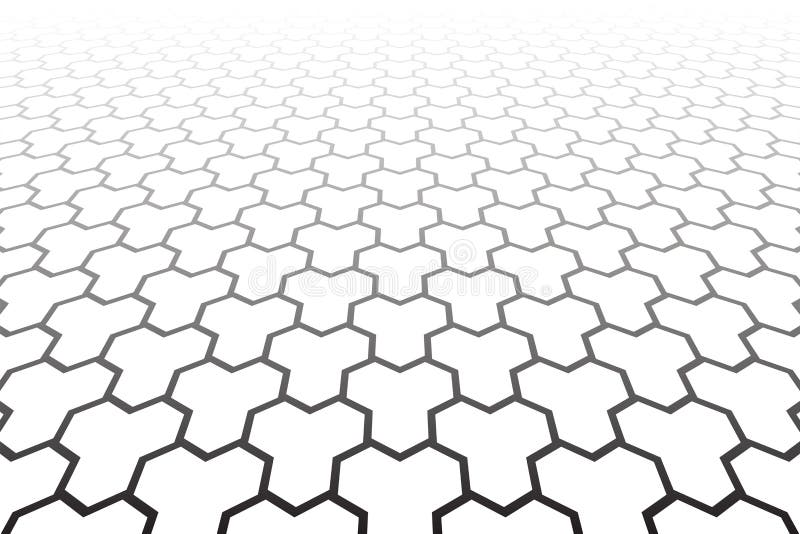 Geometric Polygonal Pattern. Diminishing Perspective View Stock Vector ...