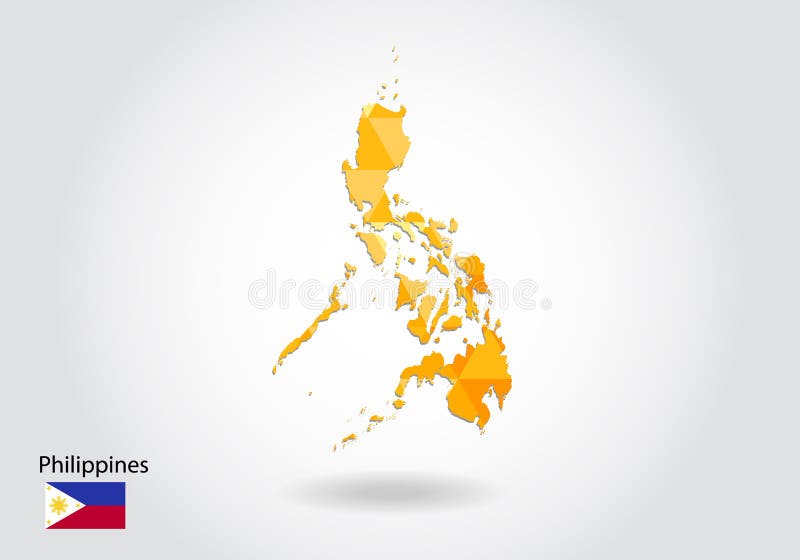 Geometric Polygonal Style Vector Map of Philippines. Low Poly Map of ... Geometric Polygonal Style Vector Map of Philippines. Low Poly Map of ...