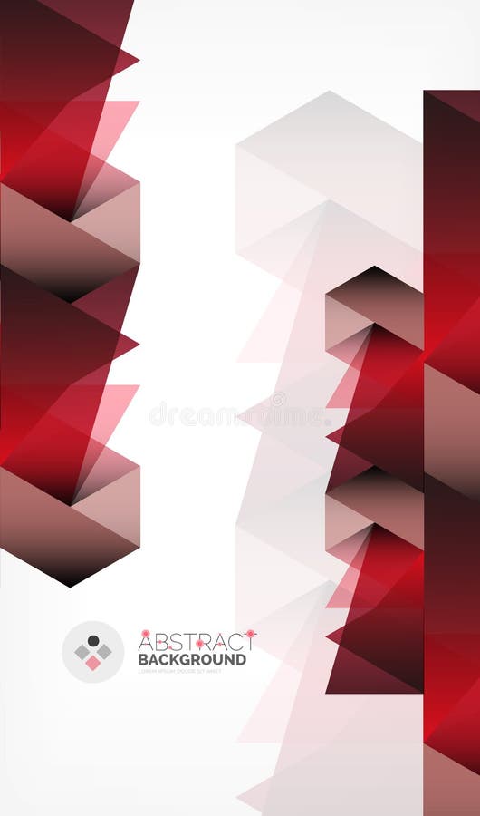 Geometric Polygonal Vector Background Stock Vector - Illustration of ...