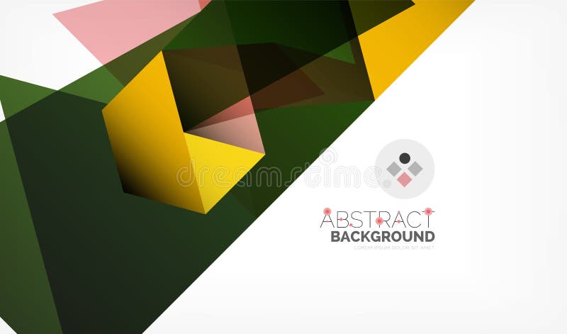 Geometric Polygonal Vector Background Stock Vector - Illustration of ...