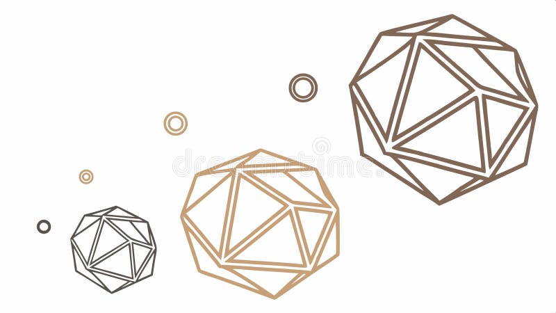 Geometric Polyhedra Shapes Abstract Design Illustration Vector Design ...
