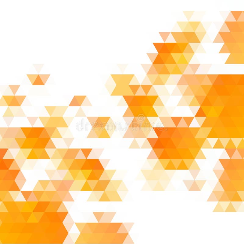 Geometric Poster Background. Orange Triangular Shapes. Eps 10 Stock ...