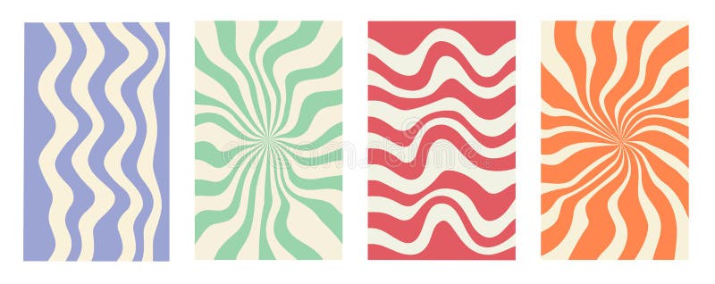 Geometric Posters of Simple Shape and Pattern. Abstract Style Stock ...