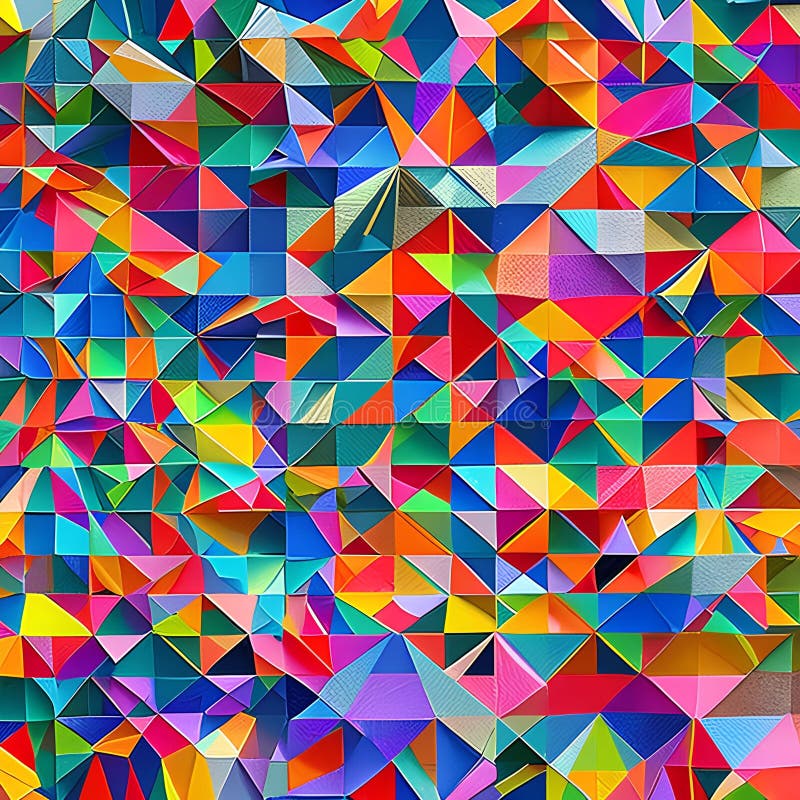 436 Geometric Prism Collage: a Modern and Geometric Background ...