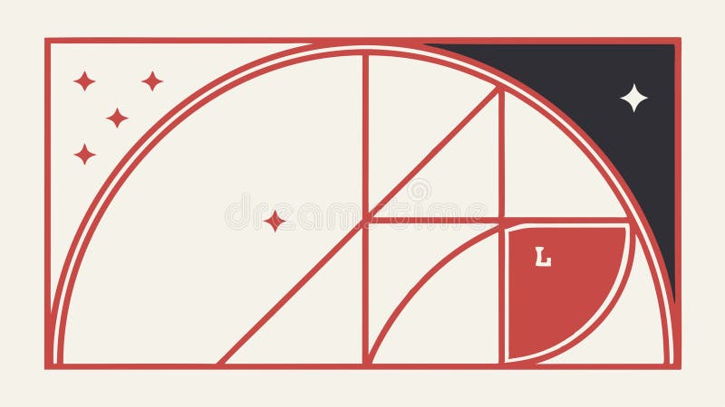 Geometric Proportion Guide Golden Ratio Abstract Architectural Element ...
