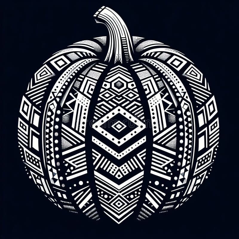 Geometric Pumpkin Create an Op Art Image of a Pumpkin Using Geom Stock ...