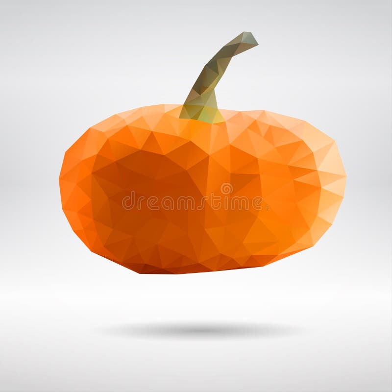 Geometric pumpkin stock vector. Illustration of digital - 45220498