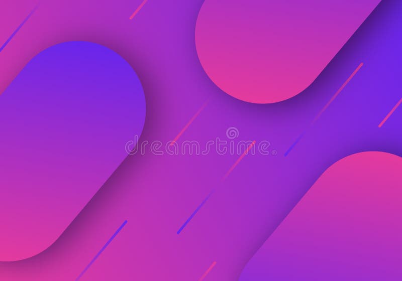 Geometric Purple Background with Abstract Dynamic Shapes Stock Vector ...