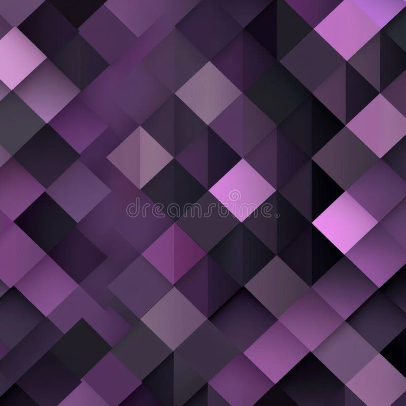 Geometric Purple and Black Square Pattern Background Design Stock Image ...