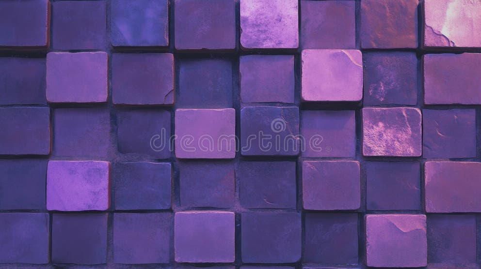 Geometric Purple Tile Pattern with Light Grout Texture for Interior ...